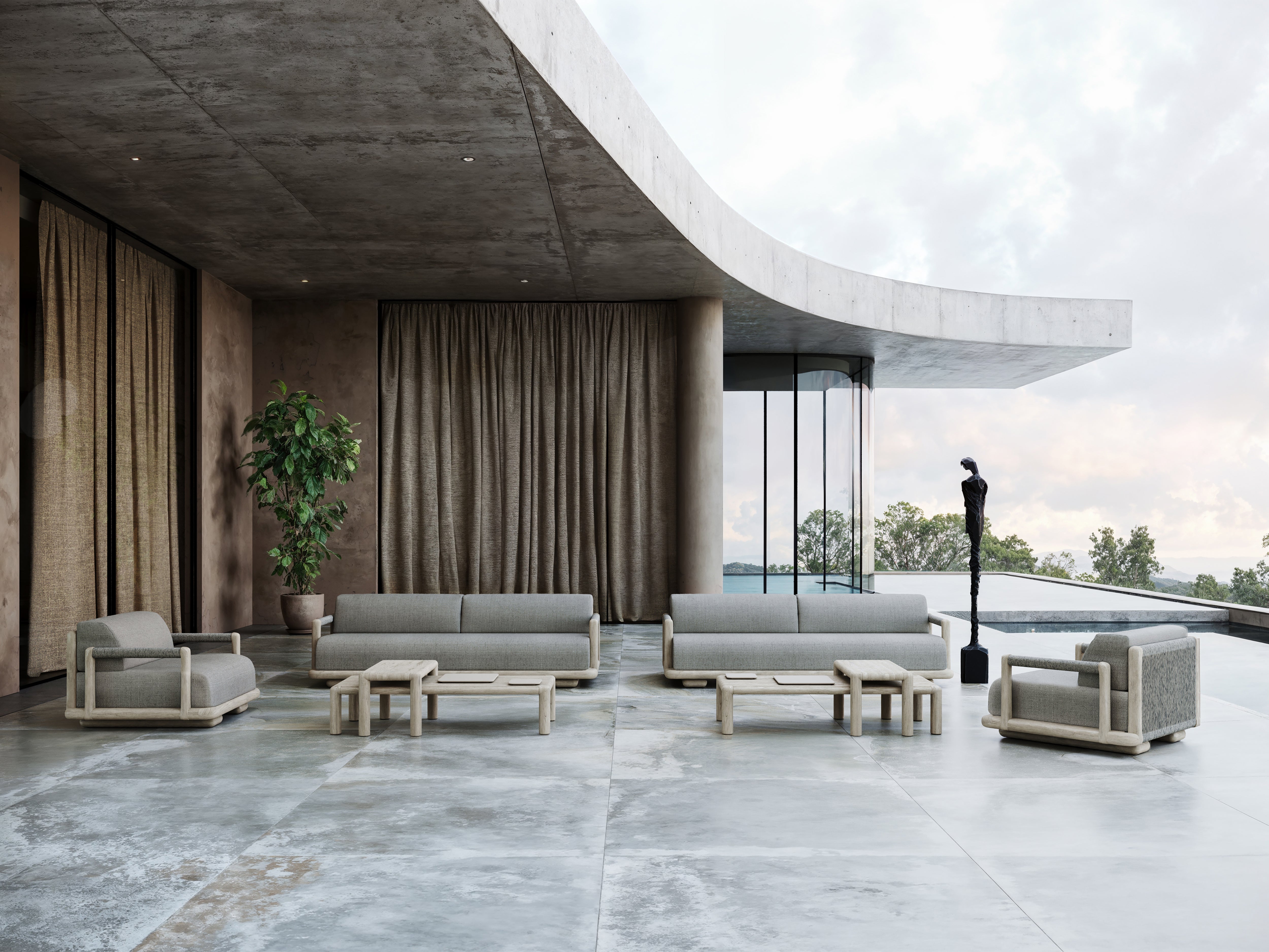 M Size Coffee Table - Caleo-Ash Collection – Zartera Gallery