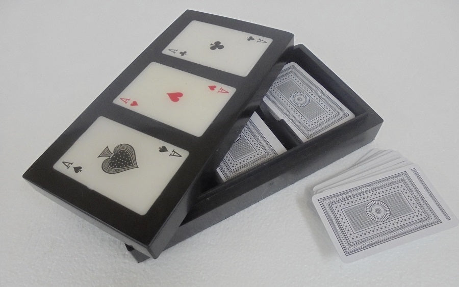Card Box with 3 Decks of Cards – Zartera Gallery