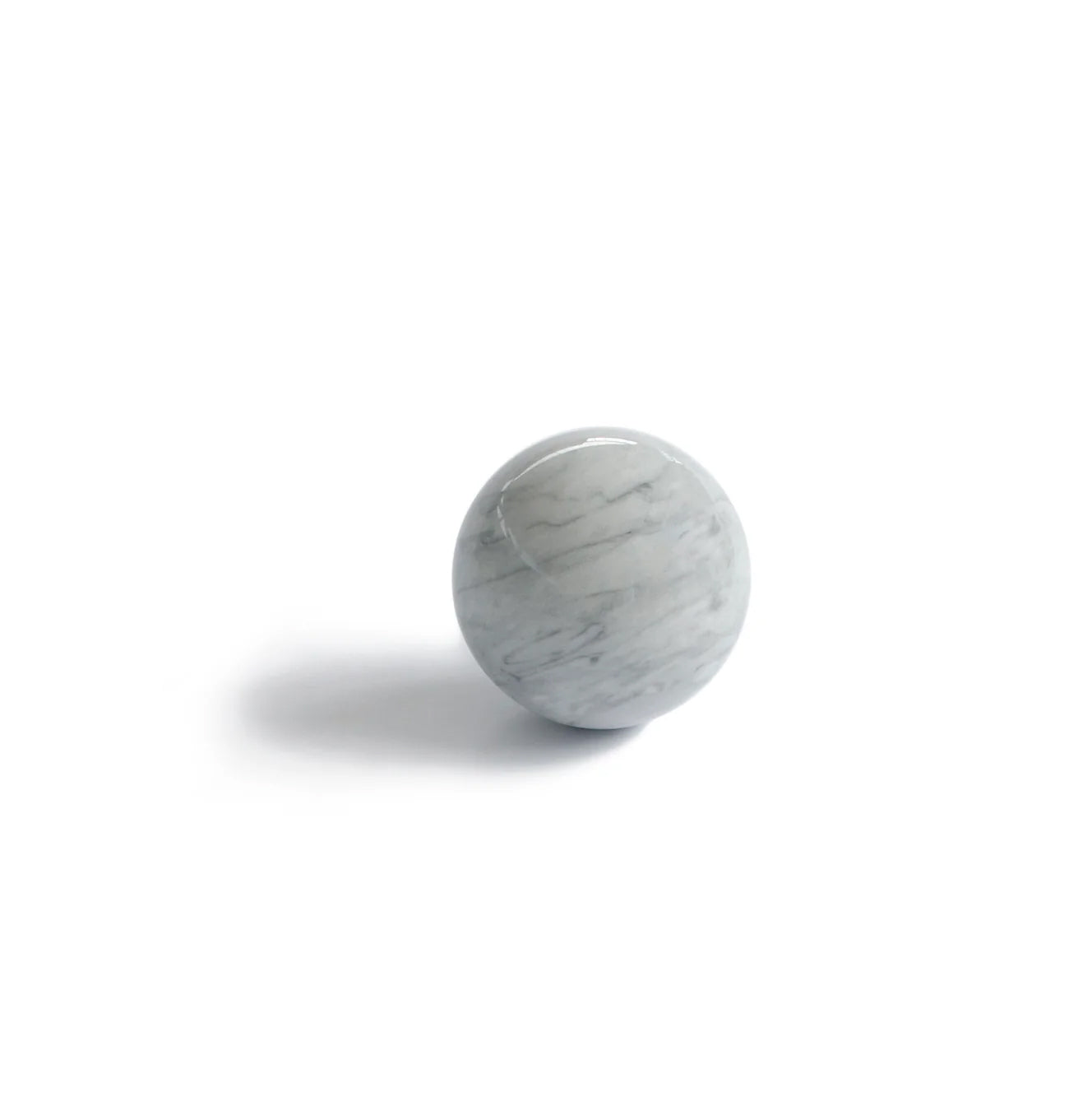 Paperweight; Sphere Shape in Grey Marble (small) – Zartera Gallery