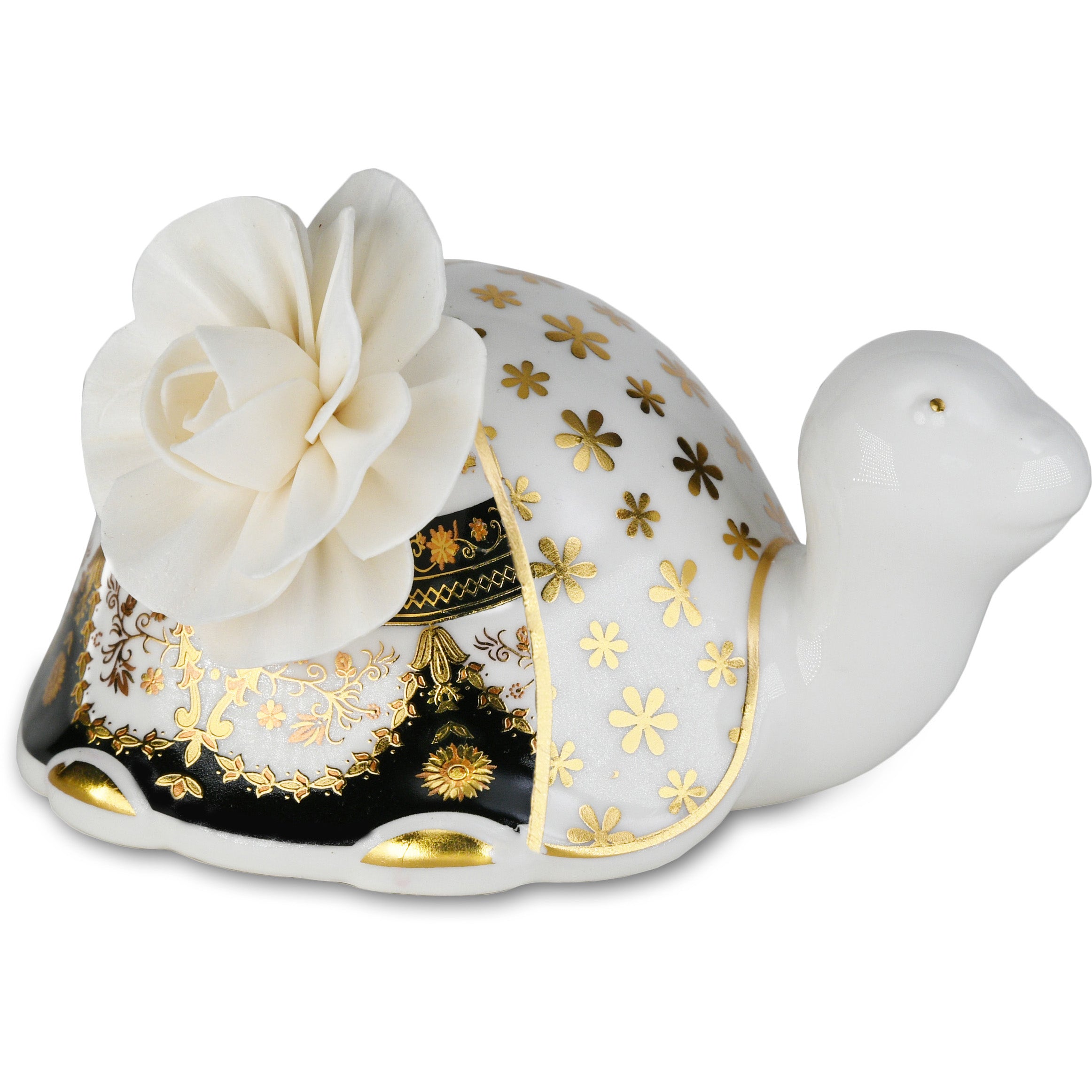 Fragrance Diffuser in Porcelain, Gold - Black Tortoise – Zartera Gallery